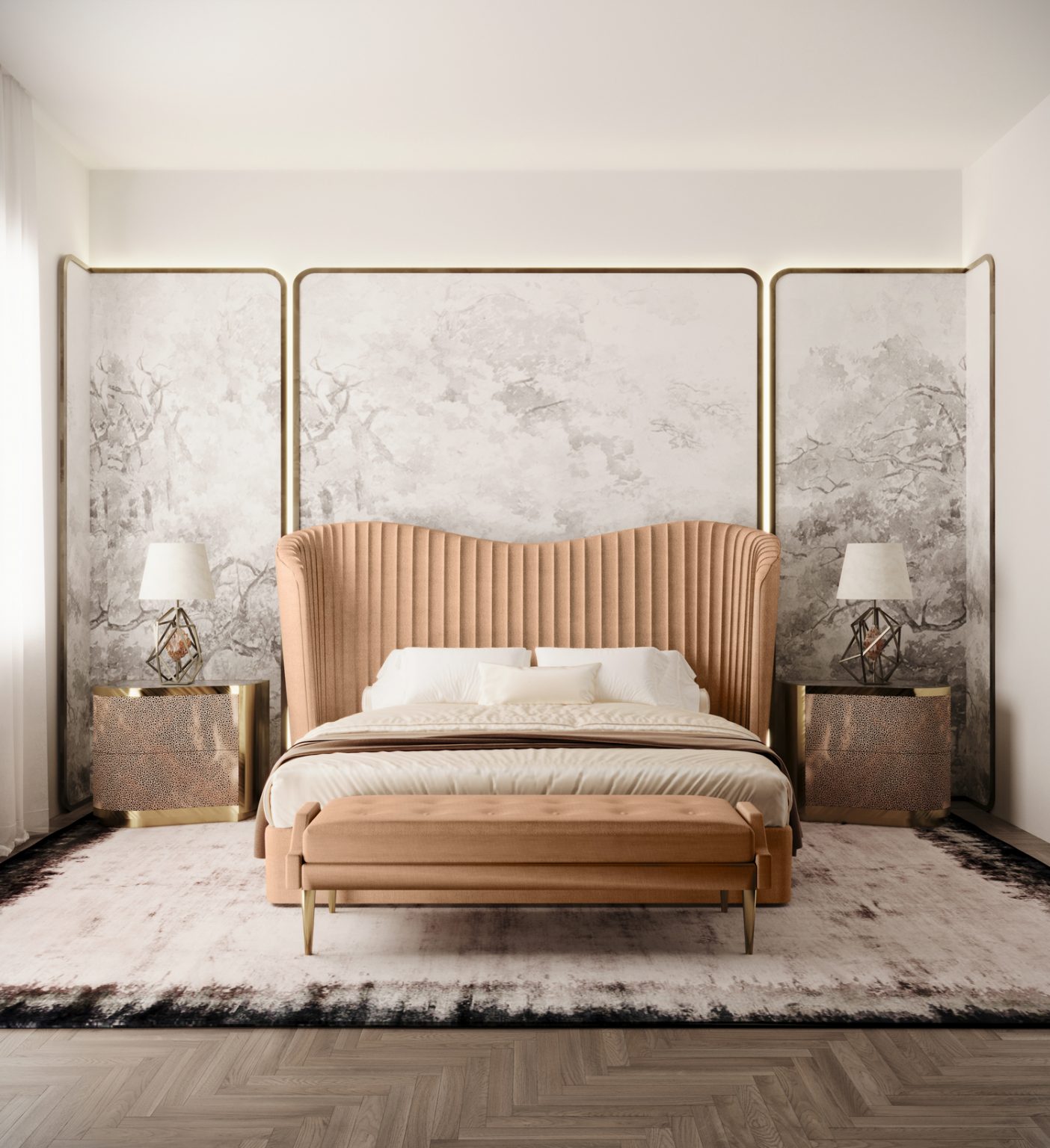 Peach Sofas, Chairs and Stools for Bed, Dining, and Living Rooms